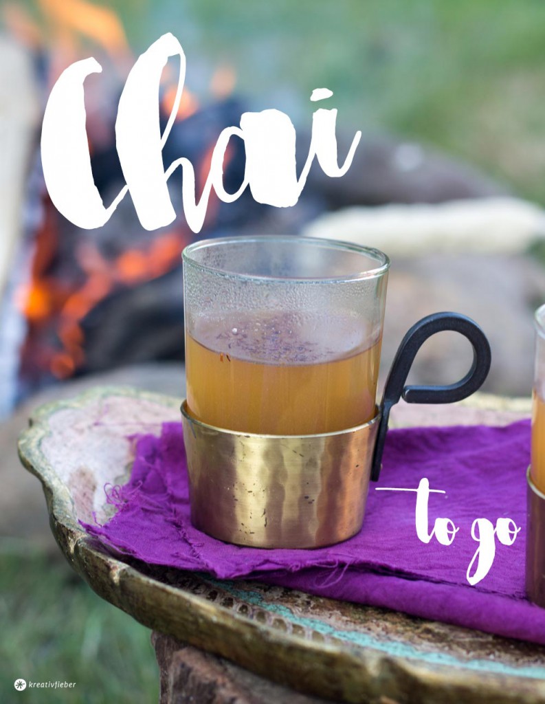 Chai Latte to Go - Glamping Rezeptidee - Kreativfieber