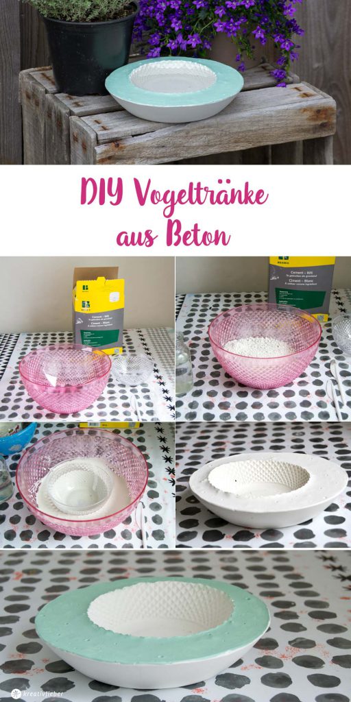 Vogeltranke Aus Beton Versiegeln