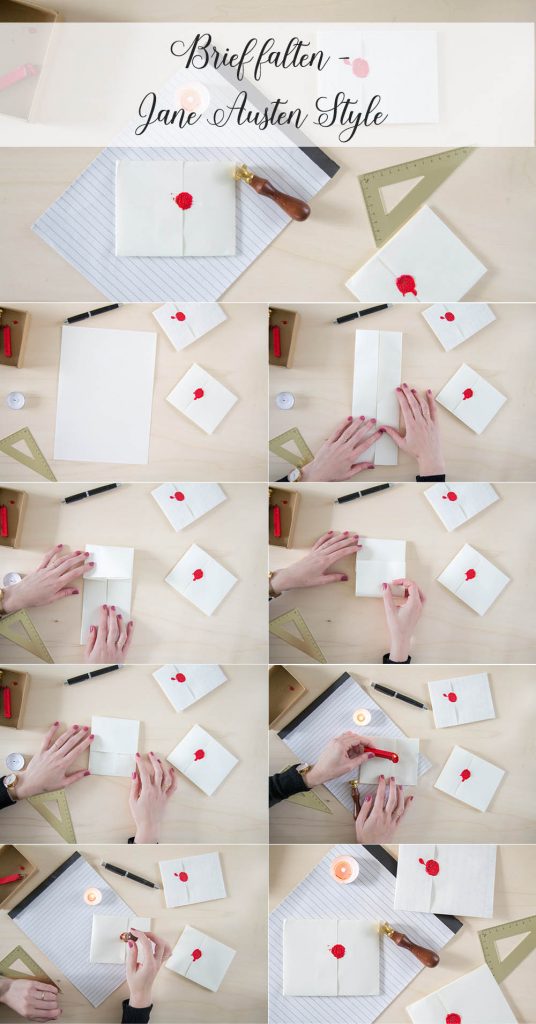 Brief ohne Umschlage falten Schritt für Schritt Anleitung mit Video