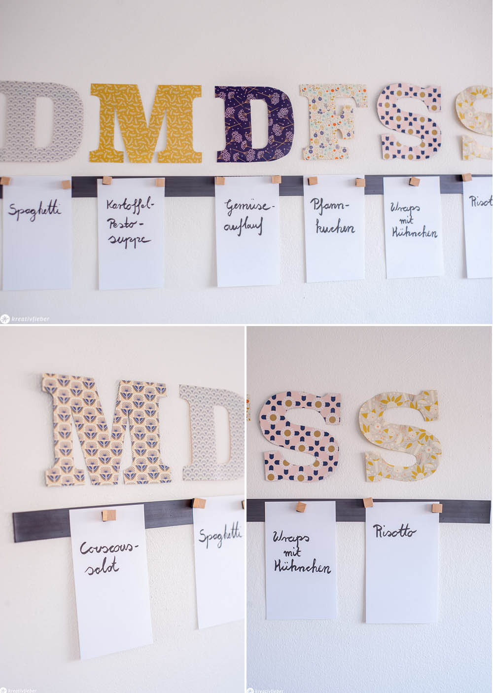 DIY magnetischer Wochenplan fürs Homeoffice