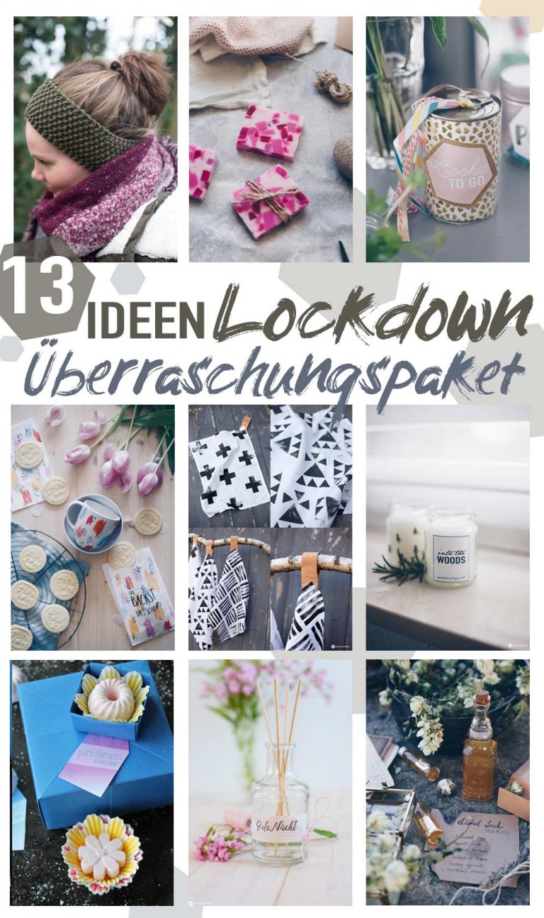 13 DIY Ideen für ein Lockdown Überraschungspaket zum Verschicken