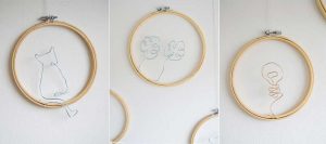 DIY Drahtbilder zum Aufhängen fürs Fenster