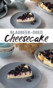 Blaubeer-Oreo-Cheesecake - Cremiger Cheesecake mit Streuseln