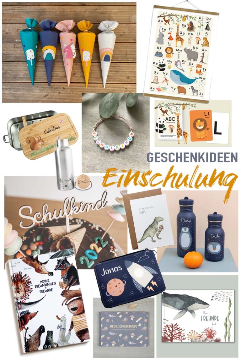 Persönliche Geschenkideen zur Einschulung mit Namen und Co.