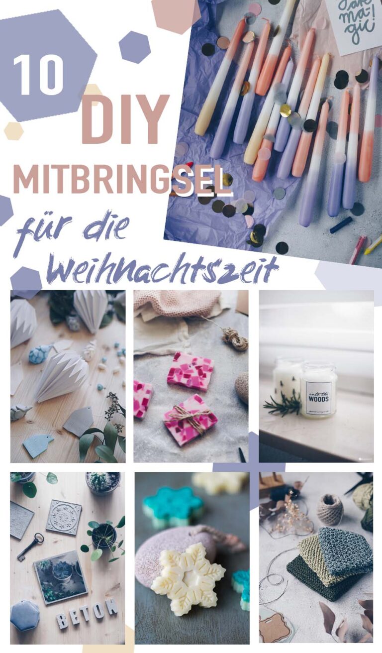 10 schöne DIY Mitbringsel für die Weihnachtszeit kleine DIY Geschenke