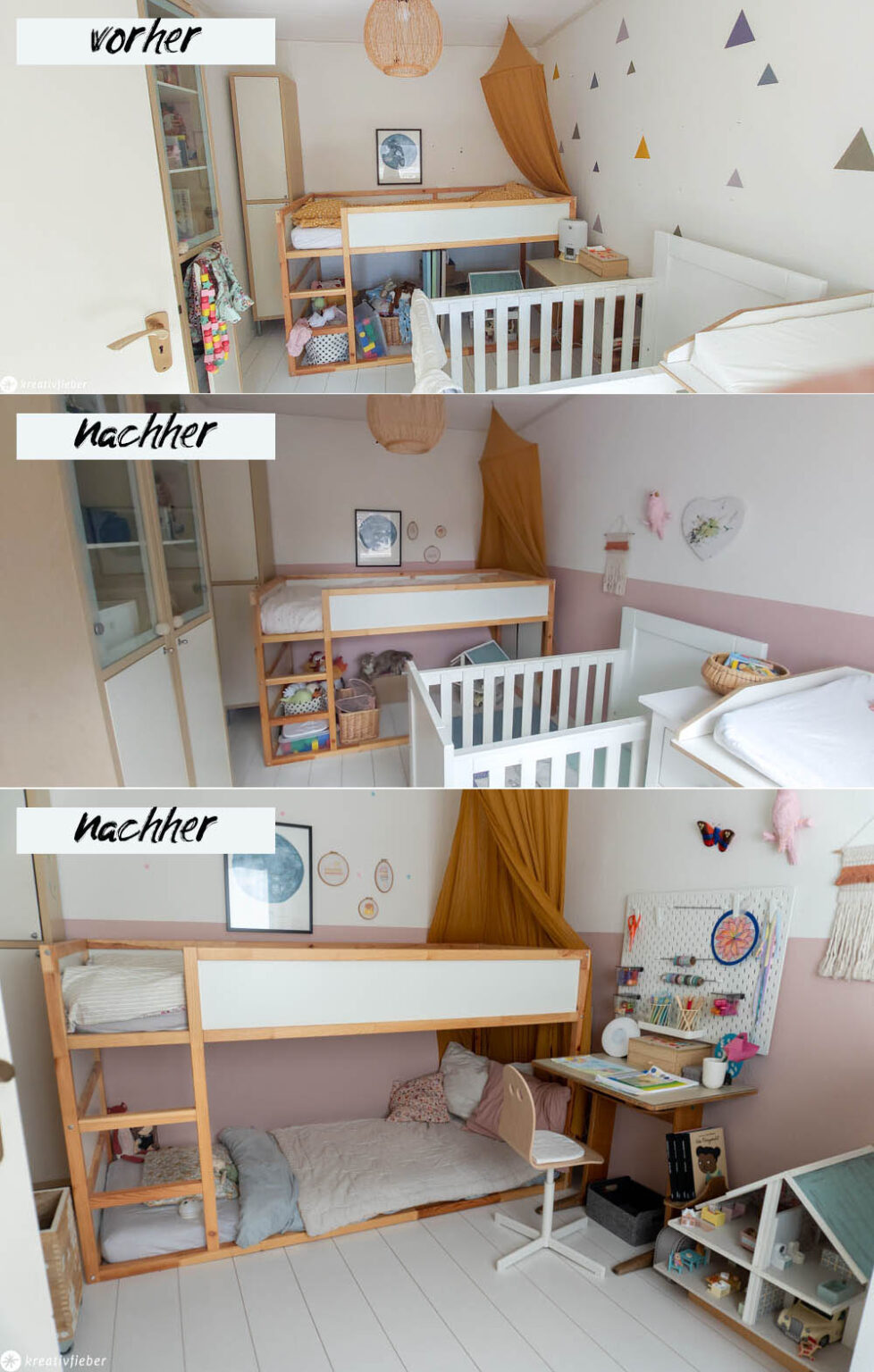Kinderzimmer Makeover - 2 Kinder auf 15 qm