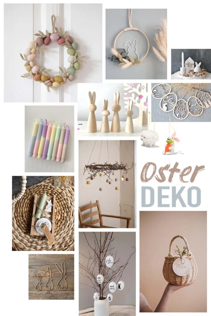 Schlichte moderne Osterdeko Ideen - skandinavische Osterdeko